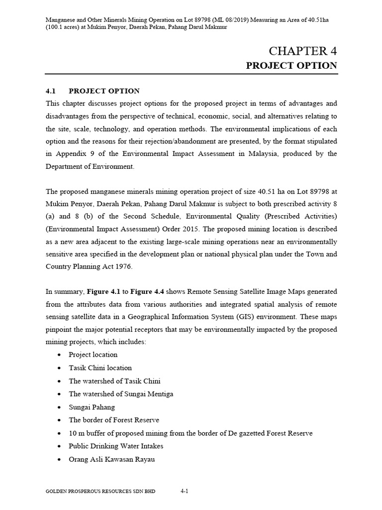 Chapter 4 Project Option | PDF | Mining | Ore