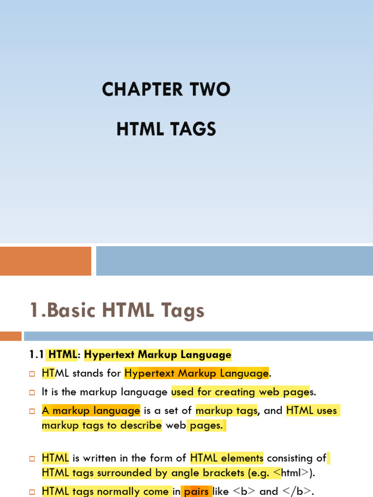 Essential HTML Tags Explained | PDF | Hyperlink | Html Element