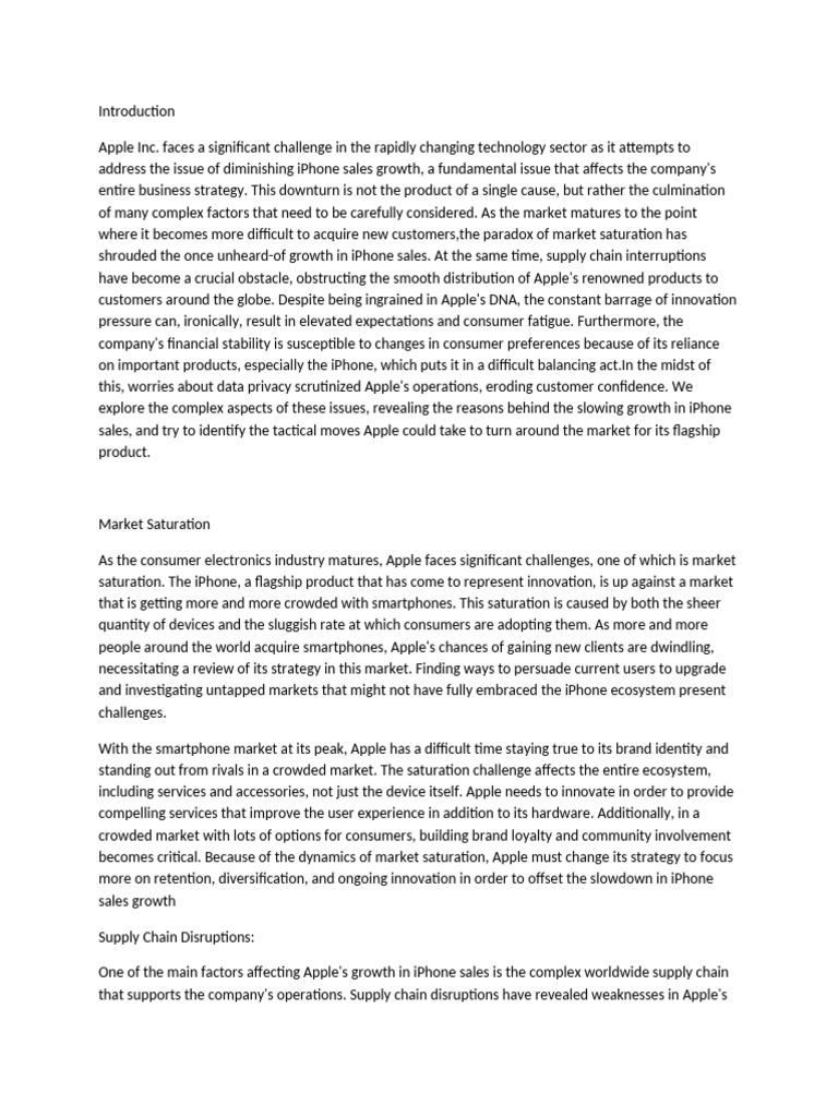 Apple Introduction-WPS Office | PDF | Apple Inc. | Supply Chain