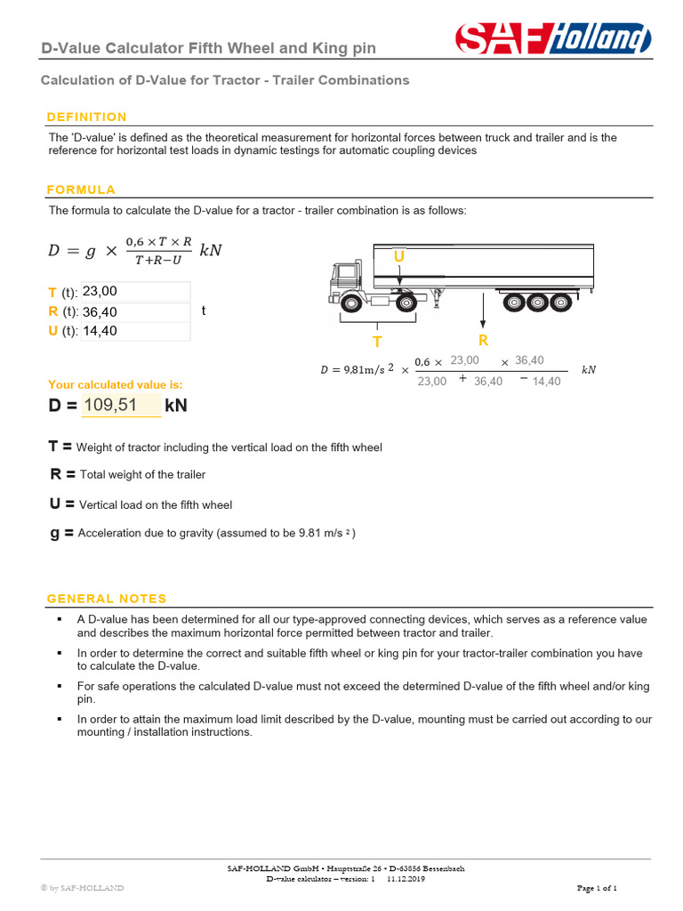 D Value Calculator | PDF