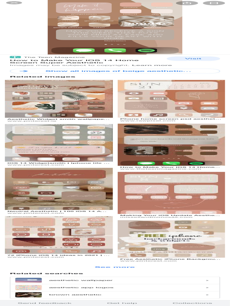 Beige Aesthetic Widgets - Google Search 2 | PDF | Ios | Information ...