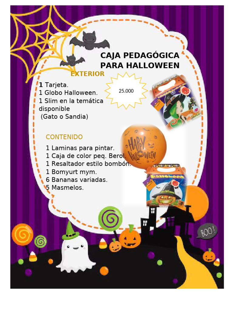 Caja Pedagógica Halloween Infantil | PDF