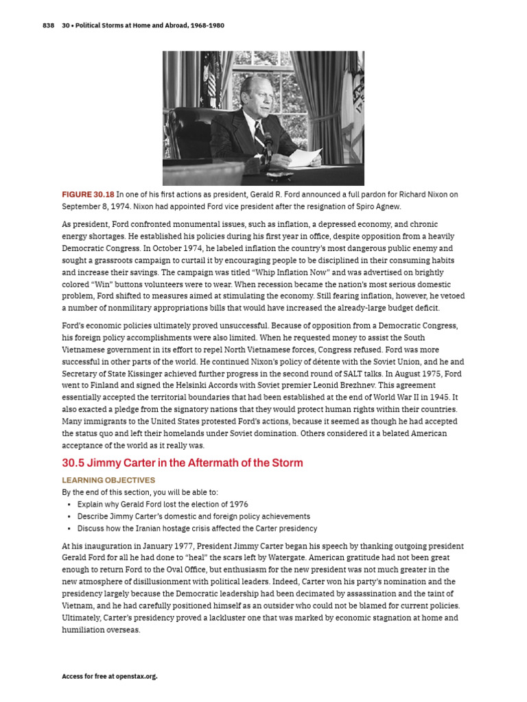 USHistory WEB 852 | PDF | Richard Nixon | Presidency Of The United States