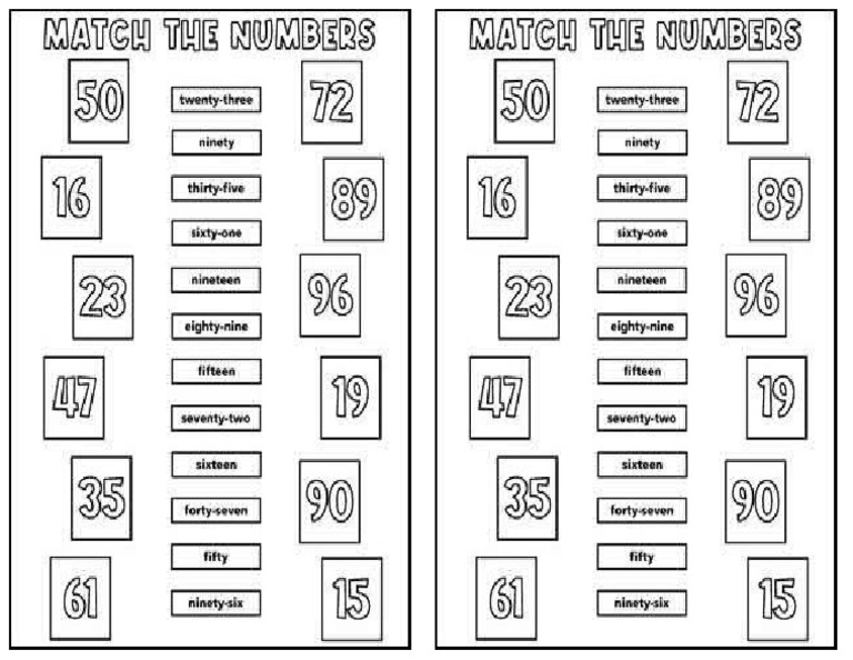Match The Numbers | PDF