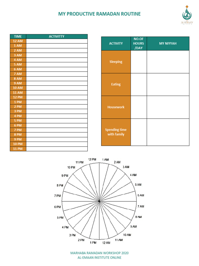My Productive Routine | PDF