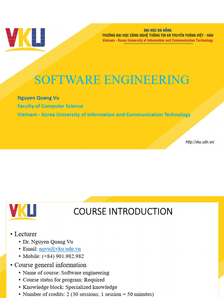 SE Chapter0 CourseIntroduction | PDF | Educational Technology | Engineering