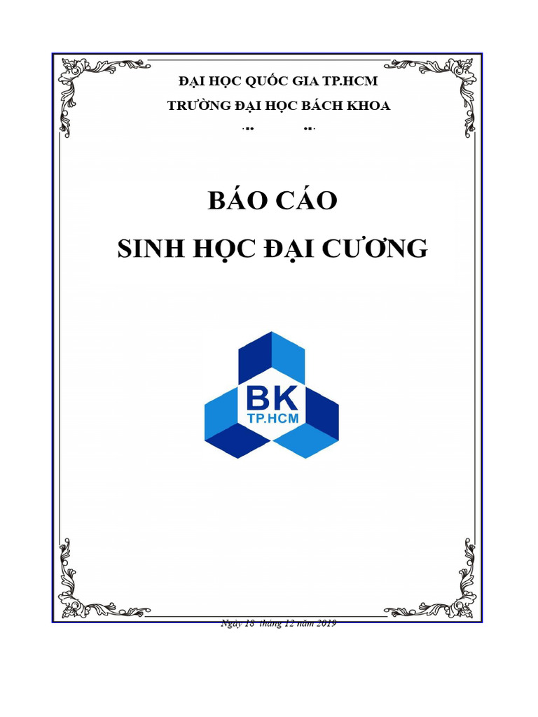 CDTC-BÁO CÁO SINH HỌC ĐẠI CƯƠNG | PDF