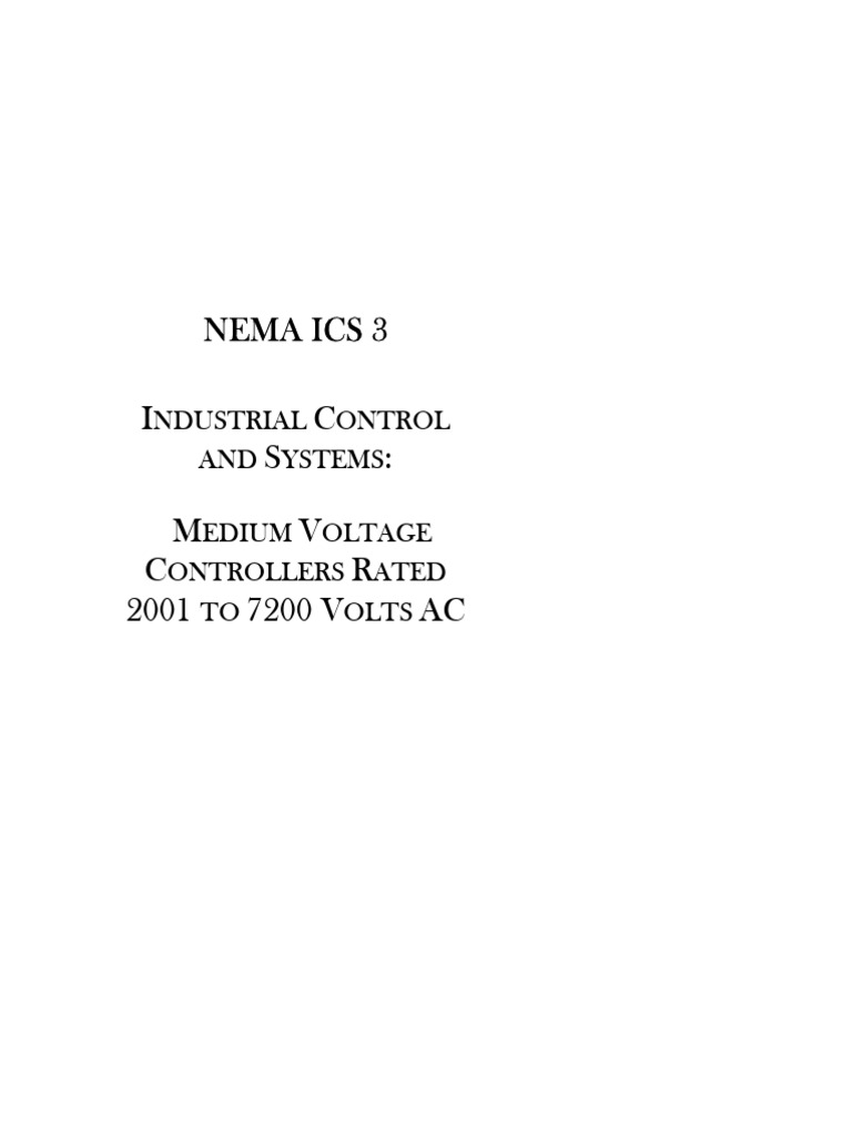 Nema Ics 3 Ind Control MV | PDF | Electrical Engineering | Electricity
