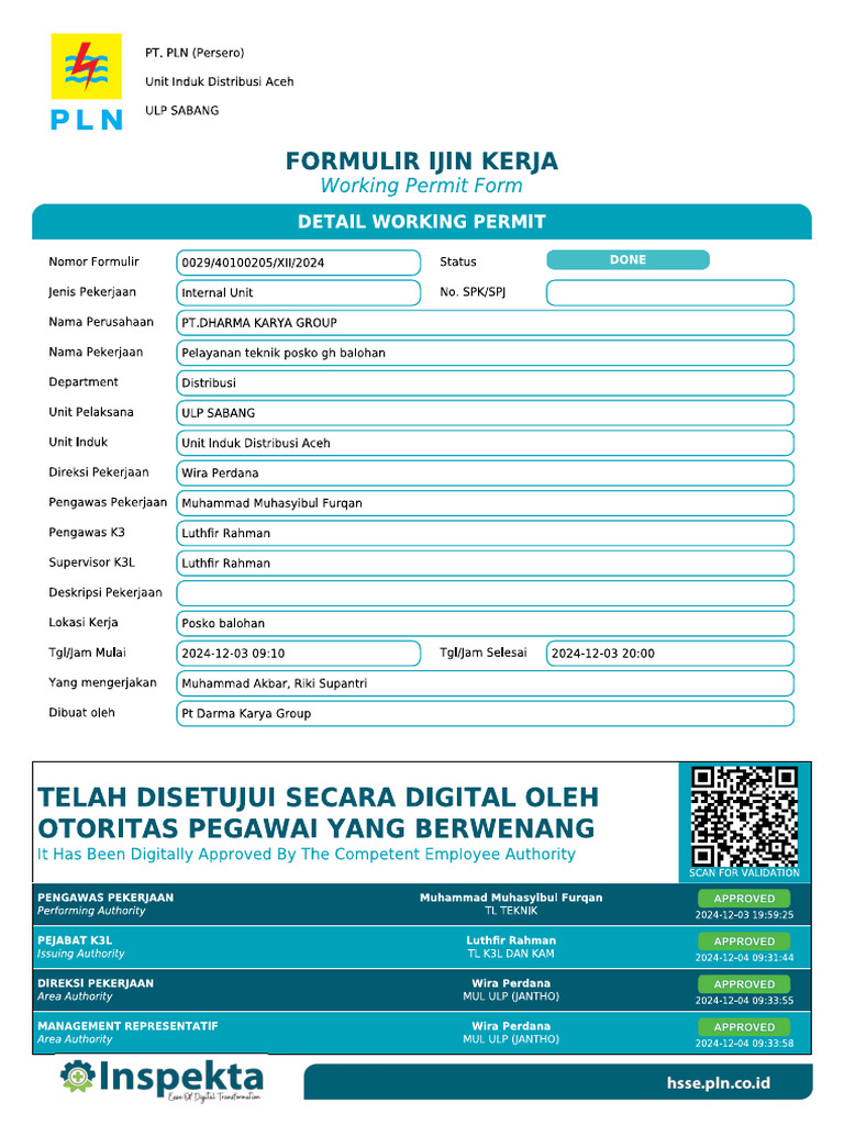 WP 3 Desember 2024 yantek balohan | PDF