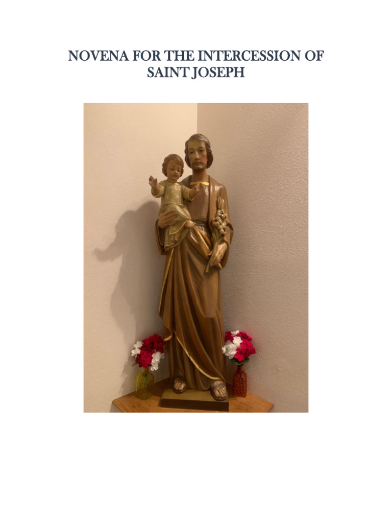 Novena to St. Joseph | PDF | Saint Joseph | Mary, Mother Of Jesus