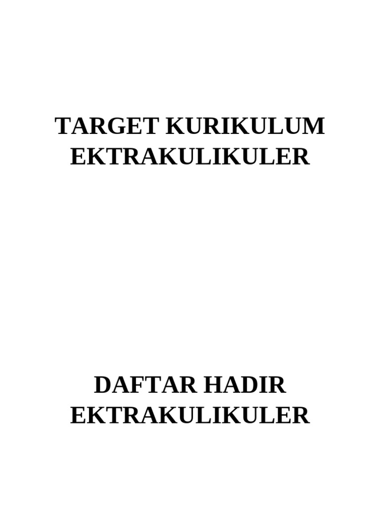 Cover Eskul Refil | PDF