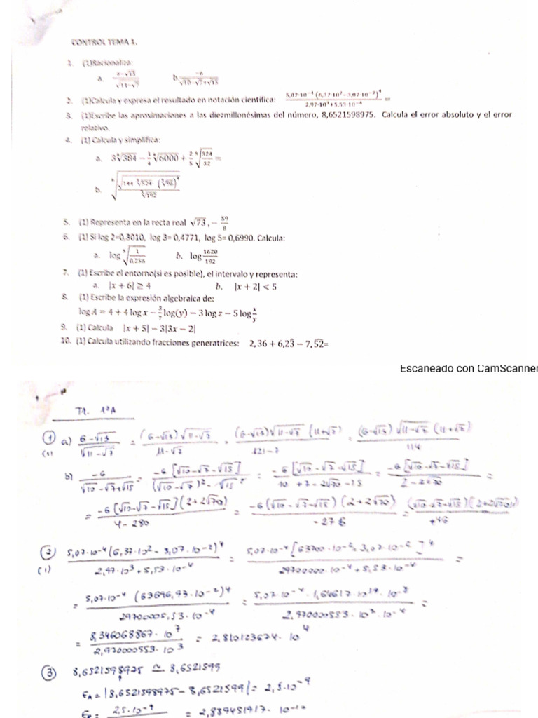 Control Tema 1A 2022-23 | PDF