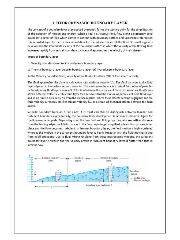 velocity boundary layer | PDF | Boundary Layer | Fluid Dynamics