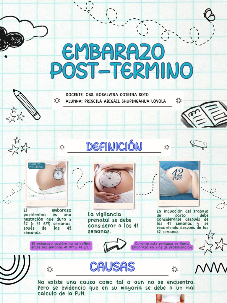 Embarazo Postérmino: Definición y Manejo | PDF | Parto | El embarazo
