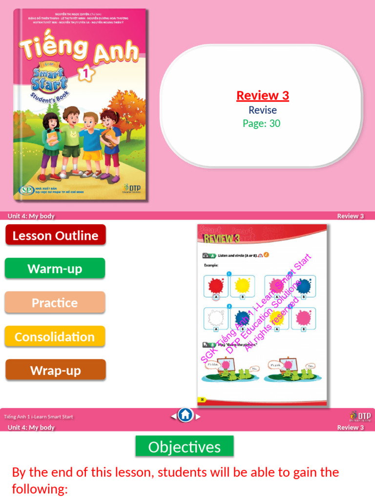 Unit 4 My Body - Review 3 | PDF