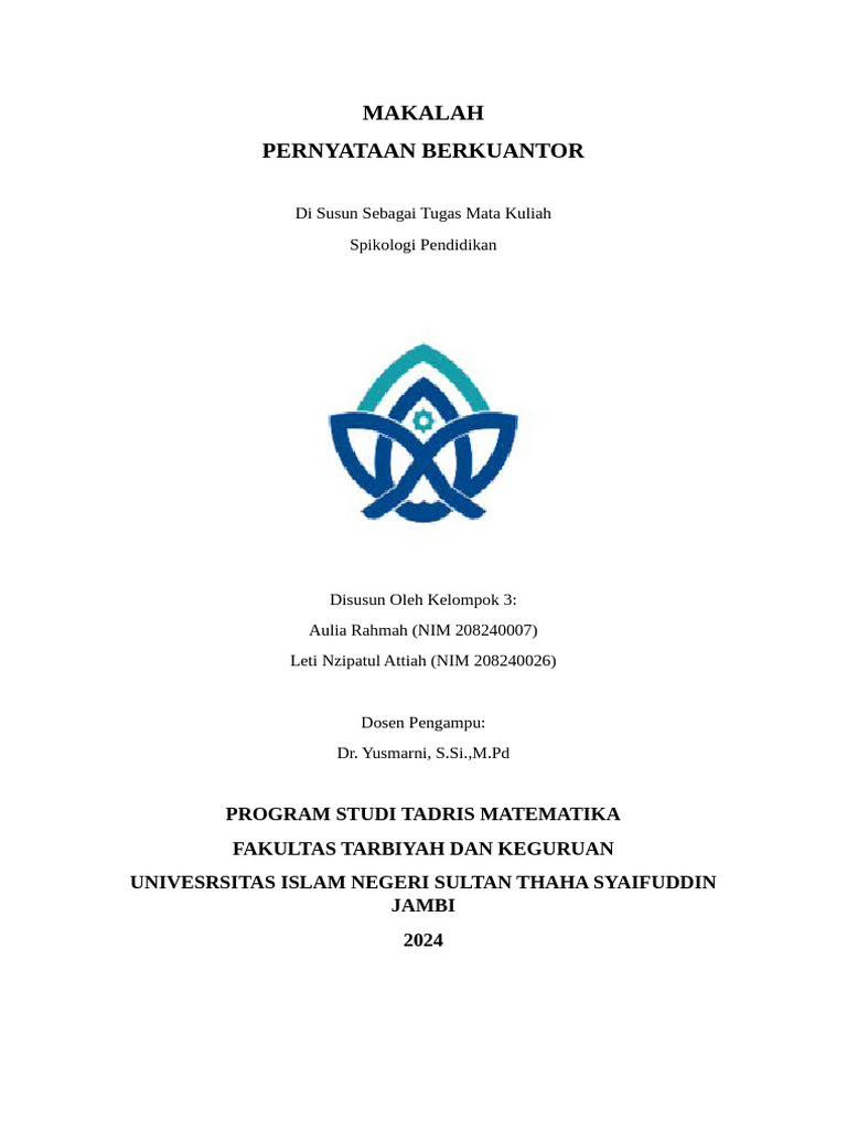 Makalah Pengantar Dasat MTK 2 | PDF