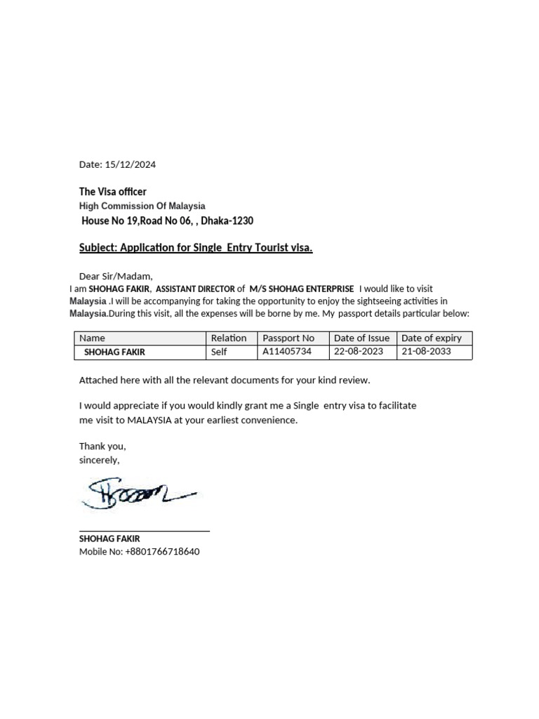 Forward Letter of Thai | PDF