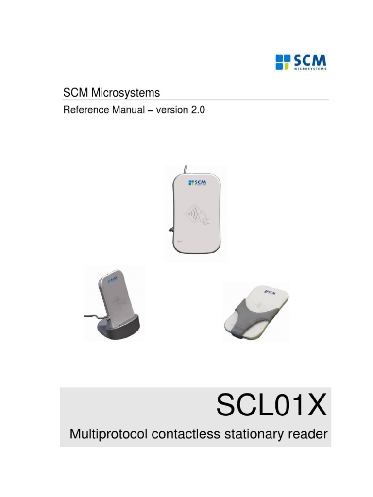 Scl01x Manual Ver2 0 | PDF | Near Field Communication | Smart Card
