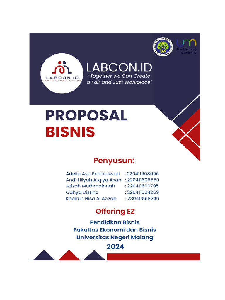 Proposal Bisnis Kelompok 10_LABCON.id | PDF