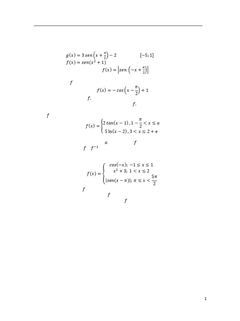 2017 1 1MAT05 Ejercicios Problemas 25 | PDF