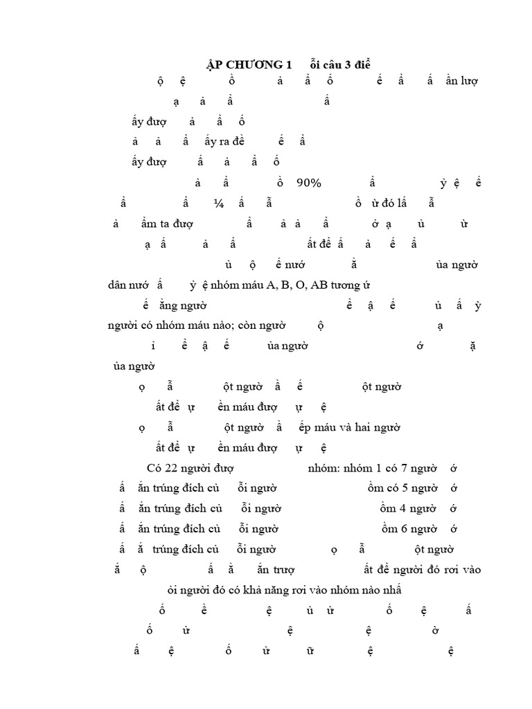 Ngan Hang Cau Hoi XSTK Gui SV | PDF