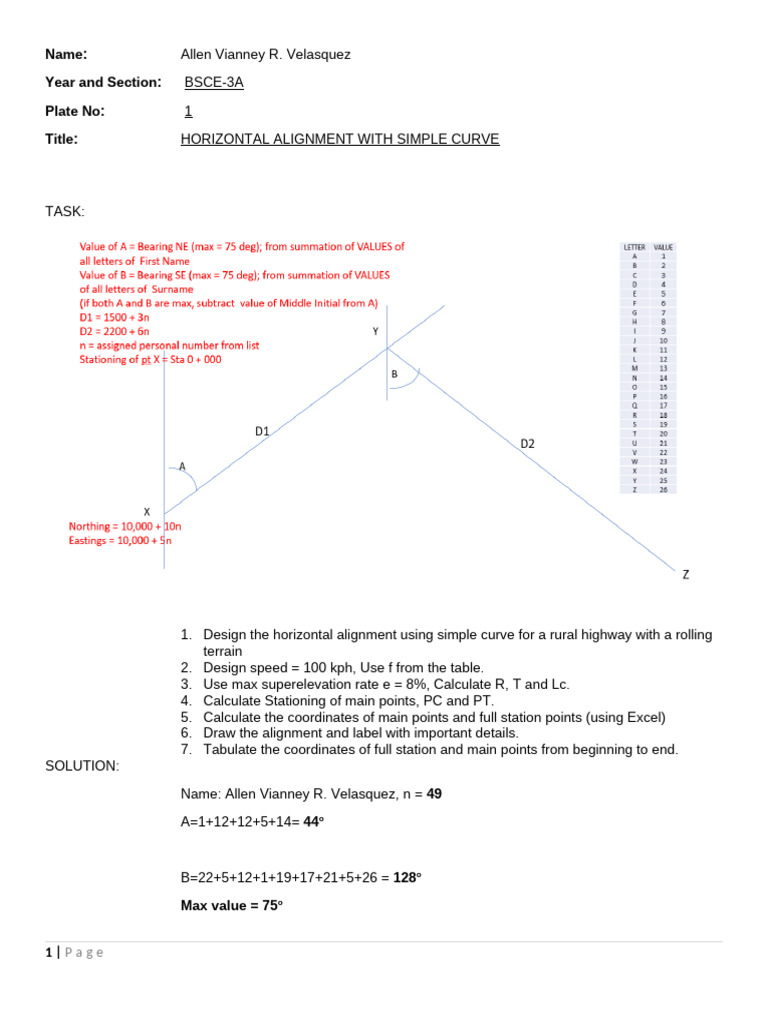 Plate 1 HRE - Velasquez | PDF | Analytic Geometry | Elementary Geometry