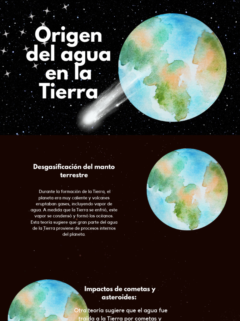 Origen Del Agua en La Tierra | PDF