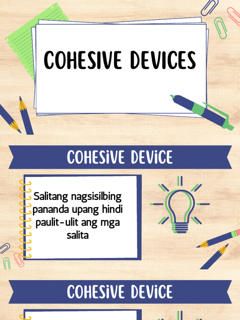 Cohesive Devices | PDF