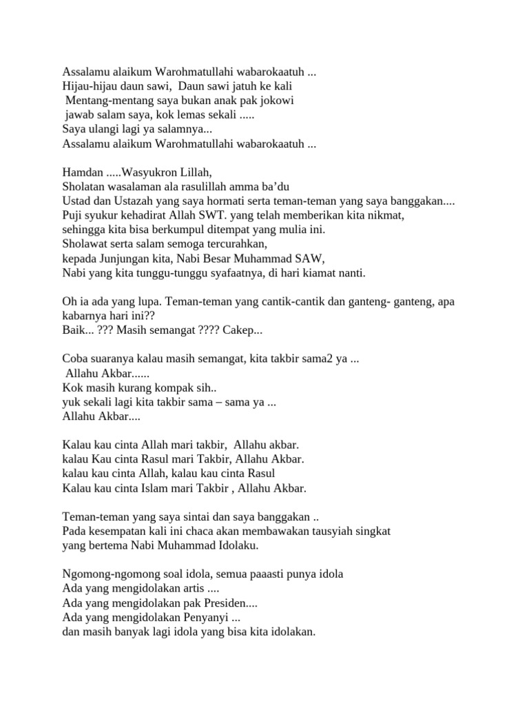 Cermah Baru Chaca | PDF