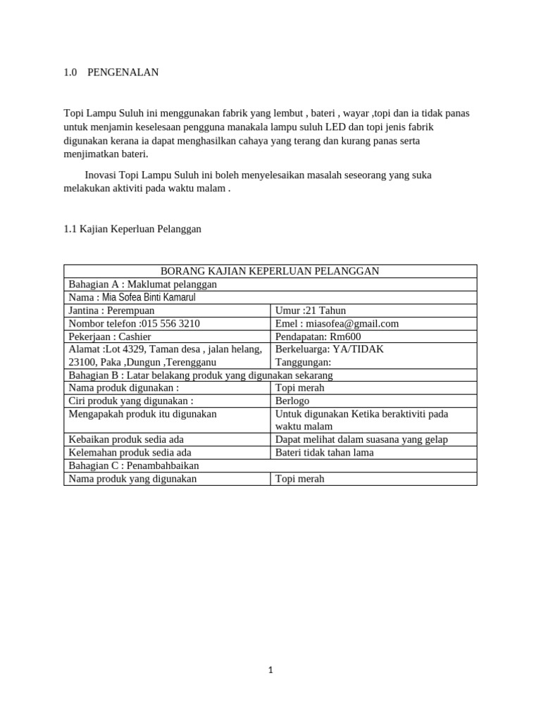 kerja kursus rbt mary | PDF