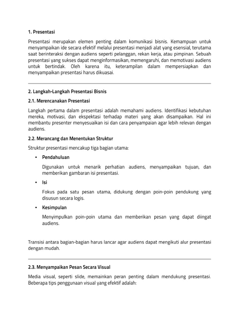 Materi Presentasi | PDF