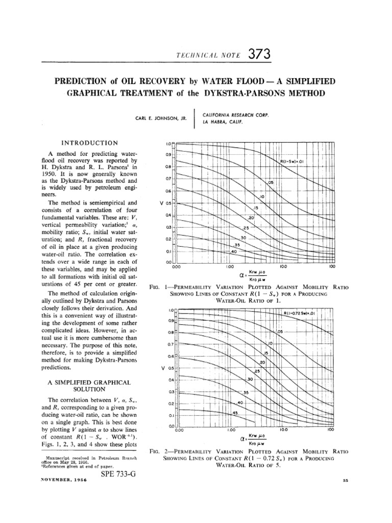 Spe 000733 Dykstra Parson | PDF