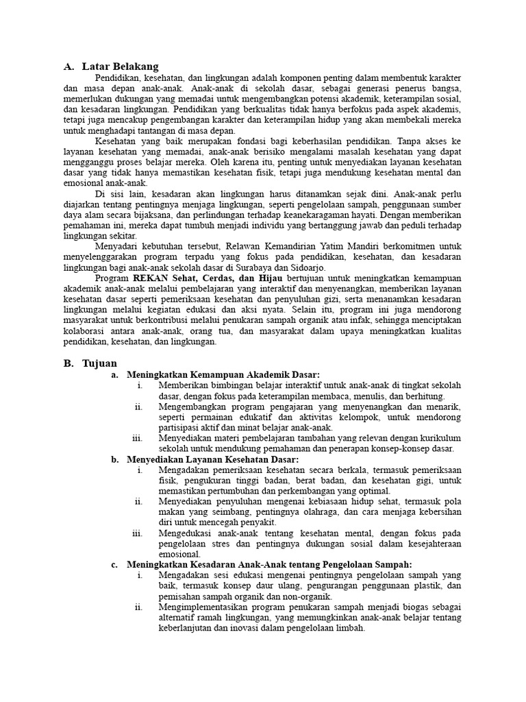 Proposal Konsep Mentah | PDF