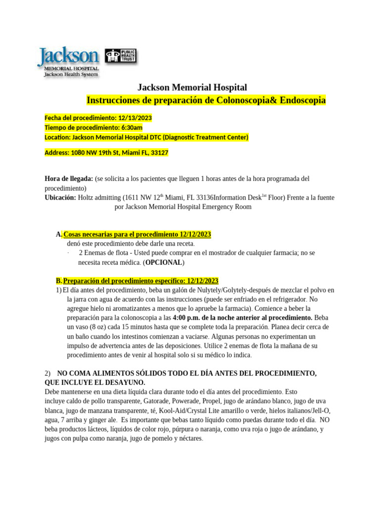 New Colonoscopy-Spanish | PDF