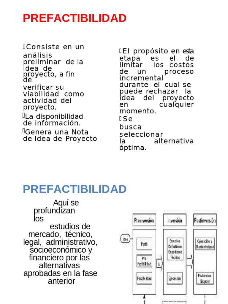 Estudio de Prefactibilidad y Factibilidad | PDF | Estudio de ...