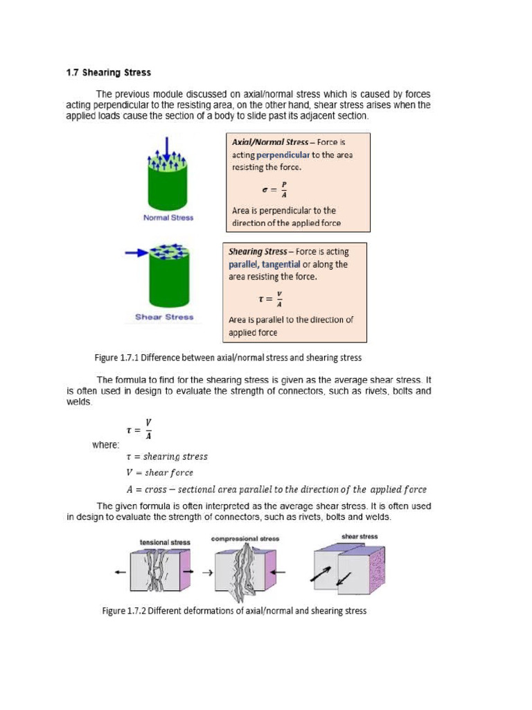 Module 3 Shearing Stresses.3 | PDF