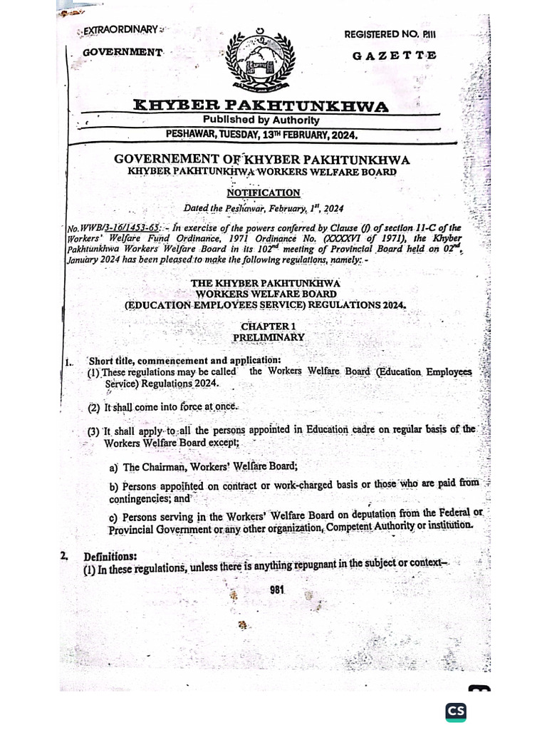 Lab Assistant Promotion Criteria As Per Service Rules 2024 WWB | PDF