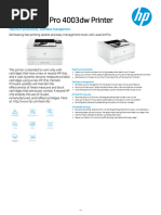 HP Color Laserjet Pro MFP 4303Dw Printer: Data Sheet | PDF | Image ...