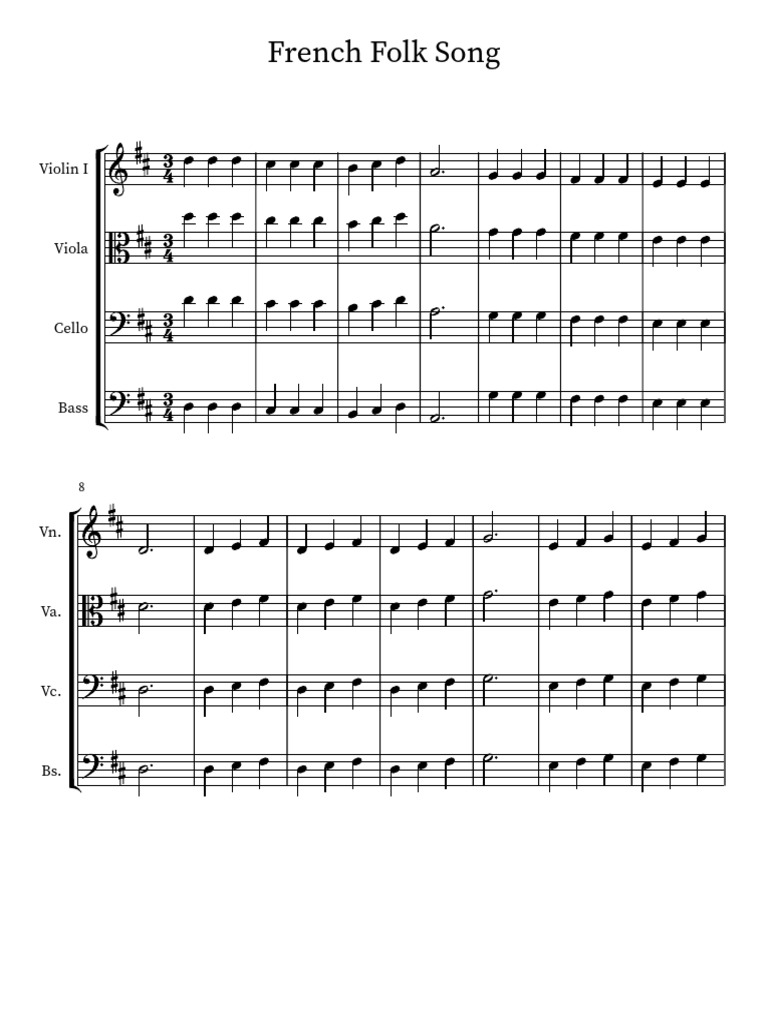 French Folk Song | PDF