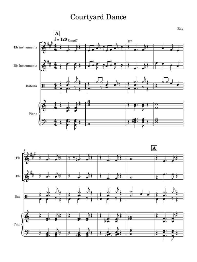 Courtyard Dance Sheet Music Guide | PDF