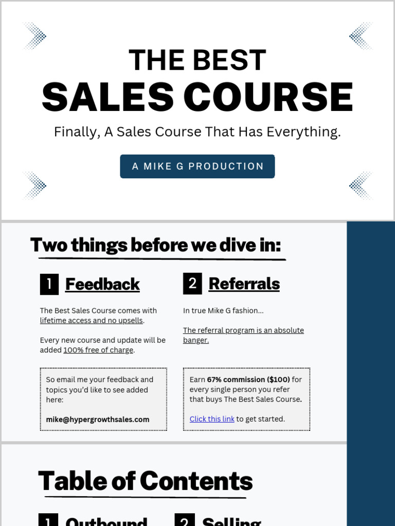 The Best Sales Course | PDF | Linked In