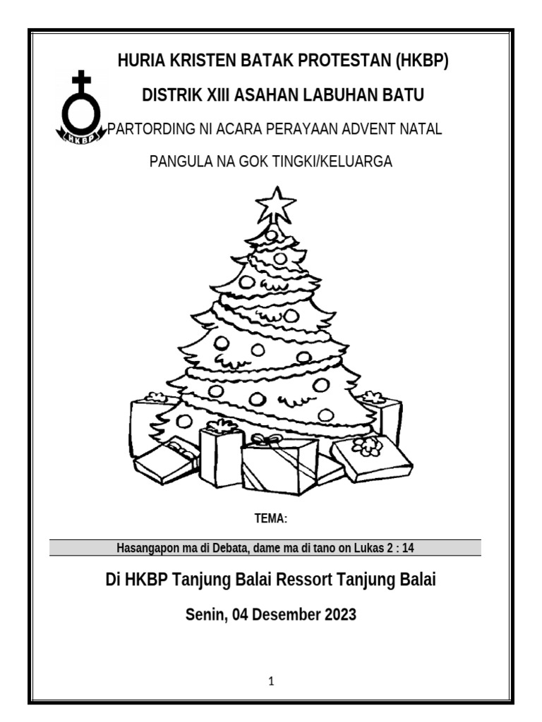 Perayaan Advent Natal Distrik Xiii Aslab 2023 | PDF