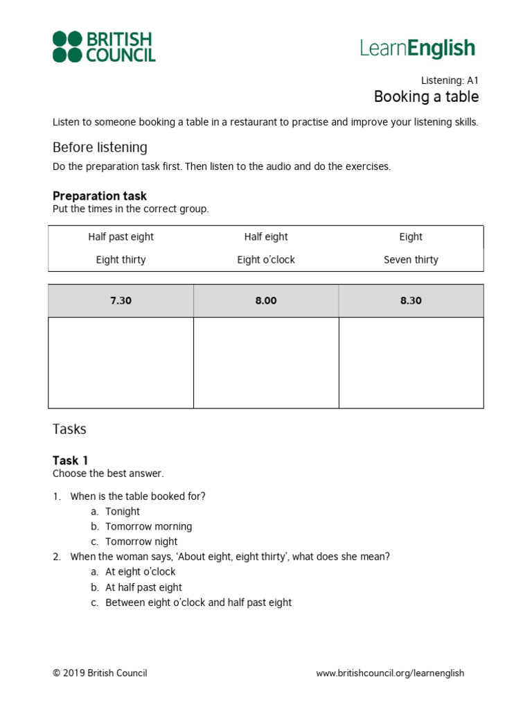 Practical English Episode 1 - Homework | PDF