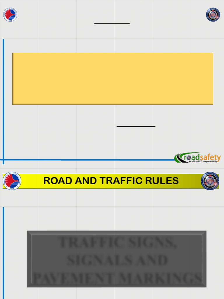 TDC-15-S-02 Road and Traffic Rules | PDF | Traffic | Intersection (Road)