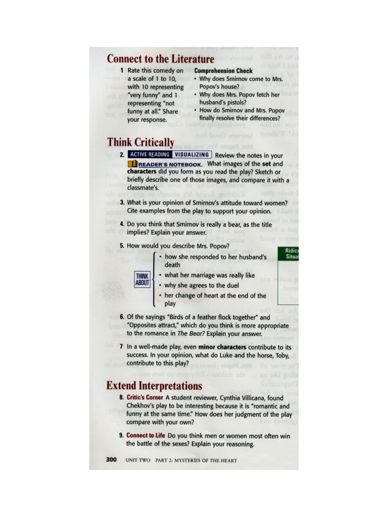 The Bear Questions | PDF