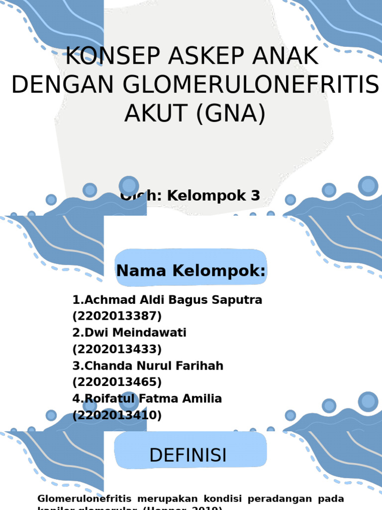 Kel 3 GNA (Glomerulonefritis Akut) | PDF