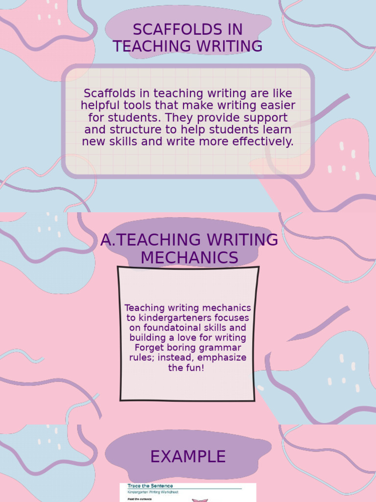 Scaffolding Writing Copy Pdf Behavior Modification Cognitive