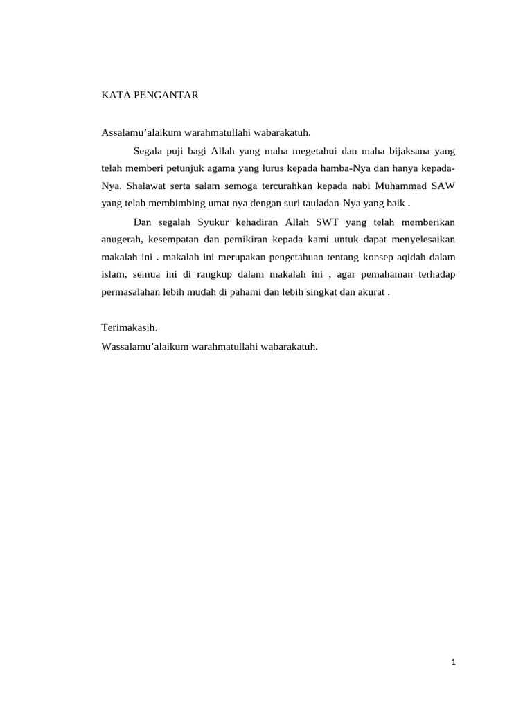 Makalah Aqidah | PDF