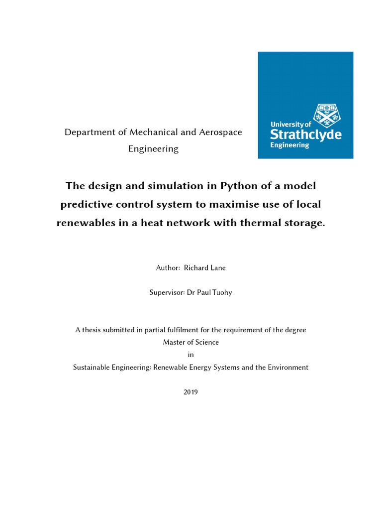 The Desig and Simulation in Python of a model predictive control system ... The Desig and Simulation in Python of a model predictive control system ...