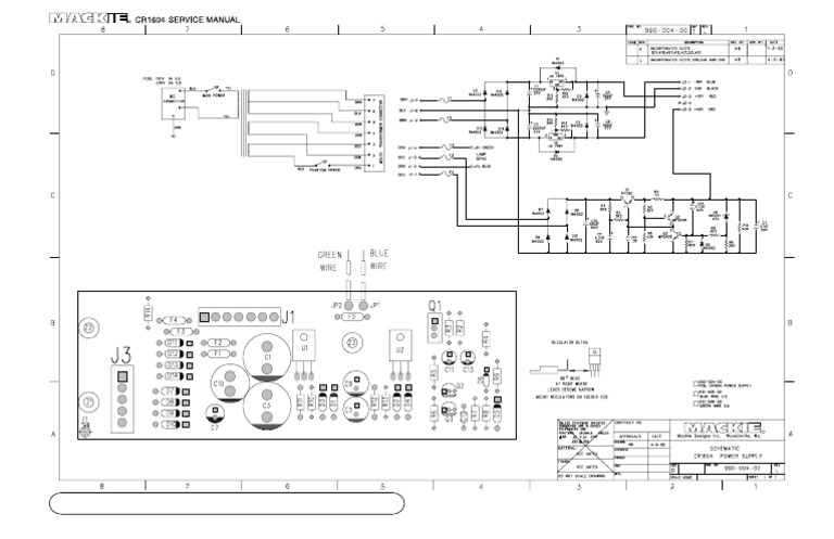 SCH - Power Supply PCB Assembly Schematics and Layout (055-004-00) | PDF